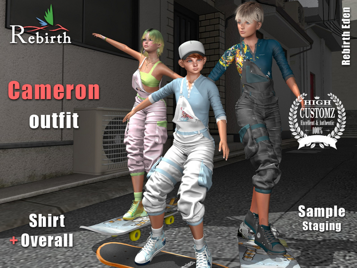 Second Life Marketplace - Cameron mixed outfit for REBIRTH Eden body ...