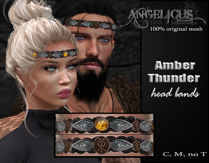 Second Life Marketplace - ::ANGELICUS:: Thunder amber head band
