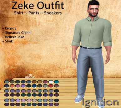 Second Life Marketplace - Ignition Zeke Outfit