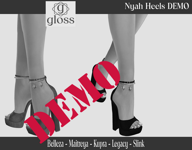 Second Life Marketplace - *Gloss* Nyah Heels DEMO