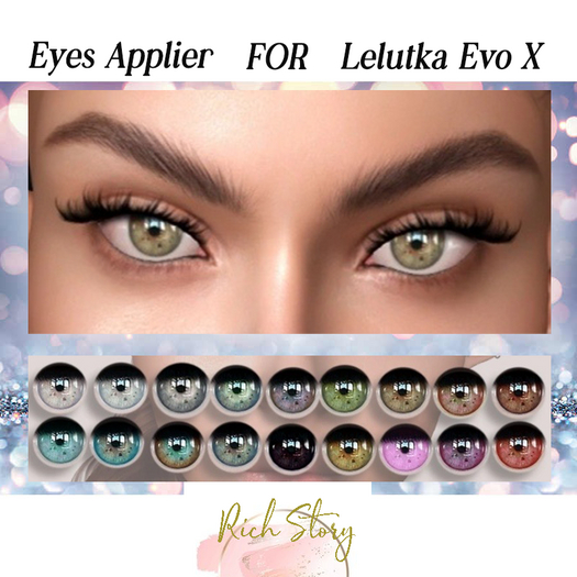 Second Life Marketplace - RICH STORY Lelutka Evox Eyes Applier 18COLOR