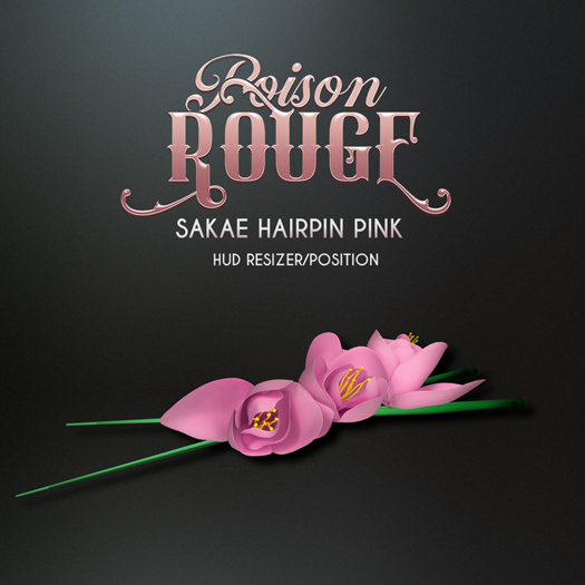 Second Life Marketplace - POISON ROUGE Sakae Hairpin Pink