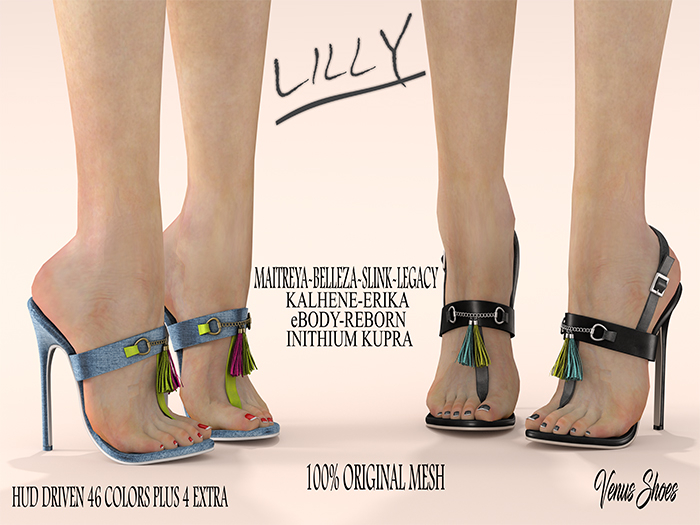 Second Life Marketplace - V.S LILLY SHOES 50 COLORS FATPACK