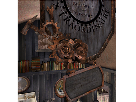 Second Life Marketplace - EPITOME of Design - Steampunk Sign Set