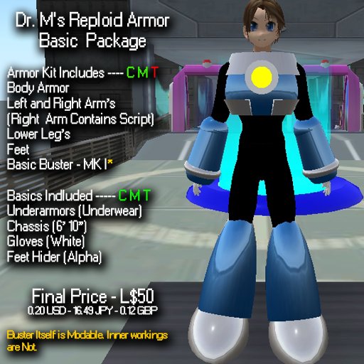 Second Life Marketplace - Dr. M's Reploid Armor - Basic