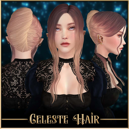 Second Life Marketplace - Raven Bell - Celeste Hair [All 3]