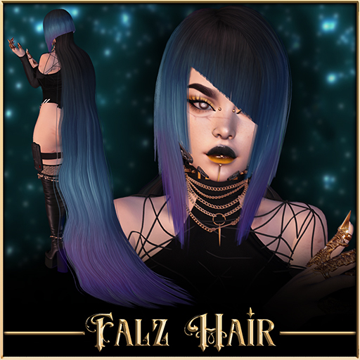 Second Life Marketplace - Raven Bell - Falz Hair [All 3]