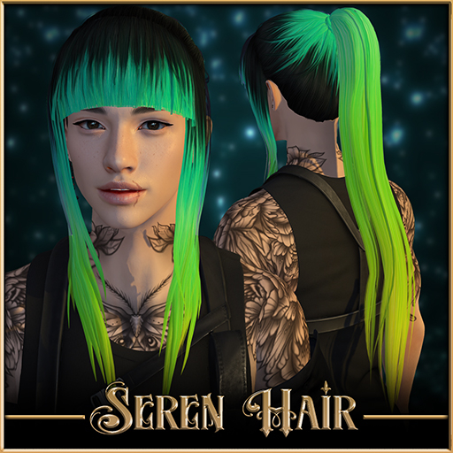 Second Life Marketplace - Raven Bell - Seren Hair [All 3]