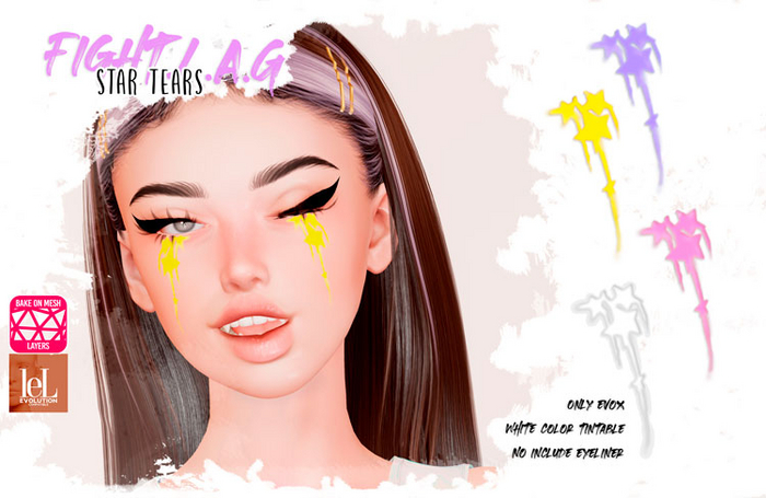 Second Life Marketplace - [L I G E I A ] Fight Like a Girl Star Tears ...