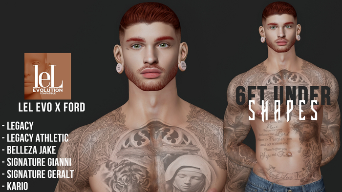 Second Life Marketplace - 6FT UNDER - DEAN SHAPE [LeLUTKA Ford 3.1]
