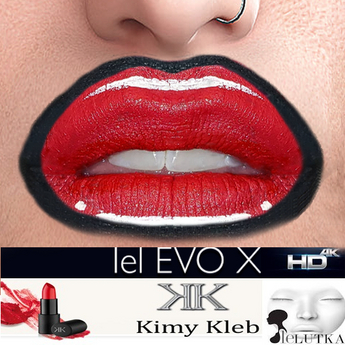 Second Life Marketplace - Lelutka Bimbo Lips Black outlined HD Evox