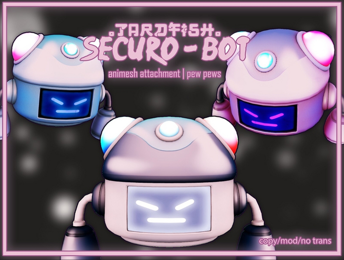 Second Life Marketplace - .Tardfish. Securo Bot - White