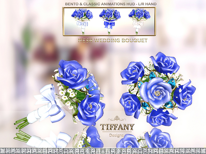 Second Life Marketplace - ::TD:: Wedding Bouquet ~ Blue