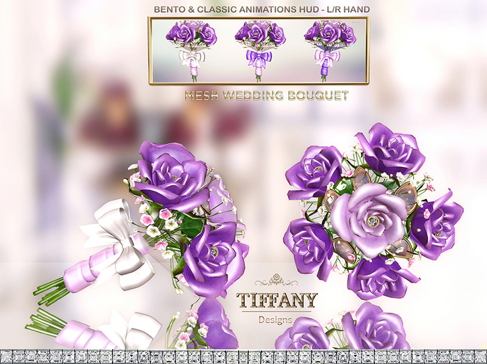 Second Life Marketplace - ::TD:: Wedding Bouquet ~ Violet