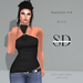Second Life Marketplace - S/D Innocence Blouse in Black (BOM, Classic ...