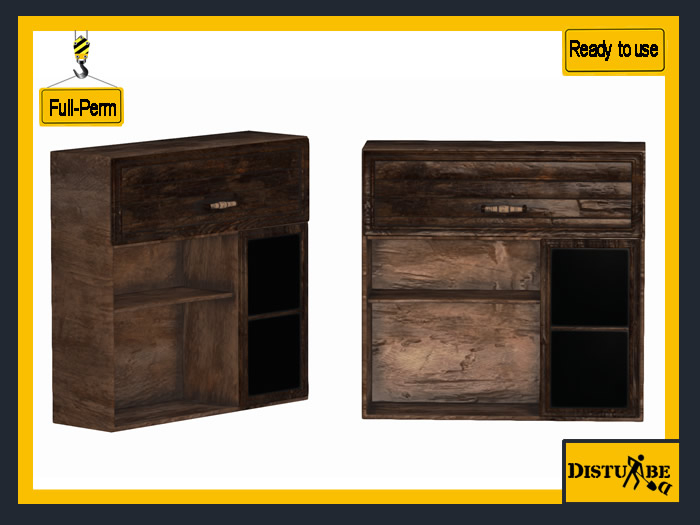 Second Life Marketplace - ::DisturbeD:: Wild West Saloon Bar Cabinet ...