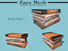 Second Life Marketplace - ZM - Deco - Books Stack 3 - FULL PERM MESH