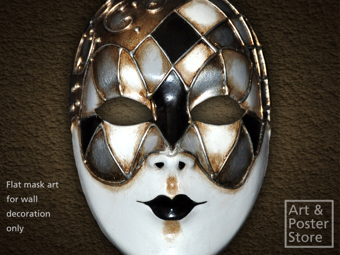Second Life Marketplace - Harlequin Volto | Venetian Mask Wall Decoration*