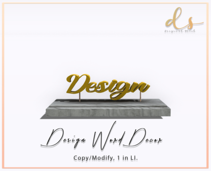 Second Life Marketplace - DS - Design Word Decor