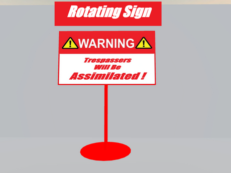 Second Life Marketplace - Rotating sign-Assimilated