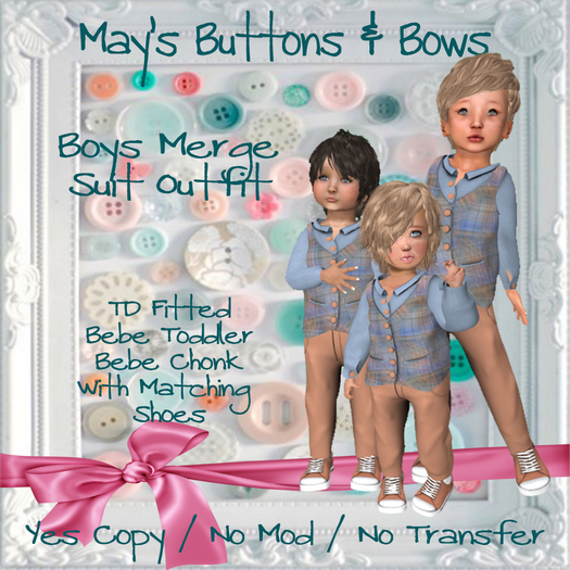 Second Life Marketplace - MBB * Boys Merge Suit Outfit (TDFitt,Bebe ...