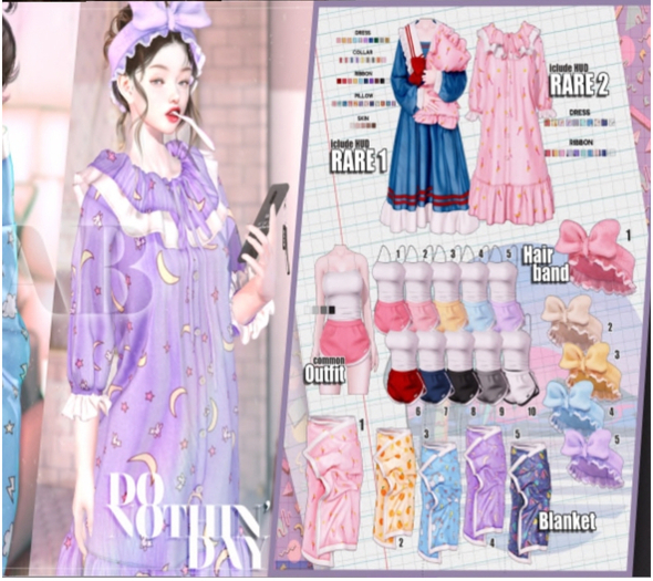 Second Life Marketplace - [V.C.LAB] Do Nothin' Day GACHA. common outfit 06
