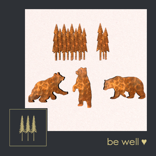 Second Life Marketplace - FREEBIE Copper Cutout Wall Art Set - Yosemite ...
