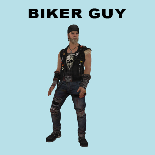 Second Life Marketplace - Biker Guy Animesh