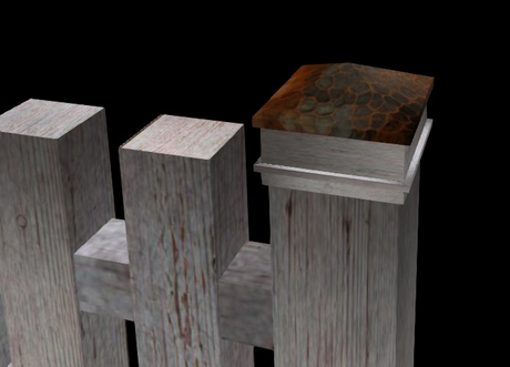 Second Life Marketplace - Picket Arbor Fence Panel & Post