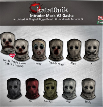 Second Life Marketplace - *katat0nik* (smile) Intruder Mask