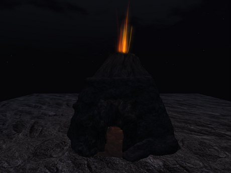 Second Life Marketplace - VOLCANO CAVE (14M X 17M) animated with menu