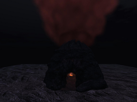 Second Life Marketplace - VOLCANO CAVE (14M X 17M) animated with menu