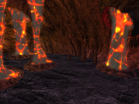 Second Life Marketplace - VOLCANO CAVE (14M X 17M) animated with menu