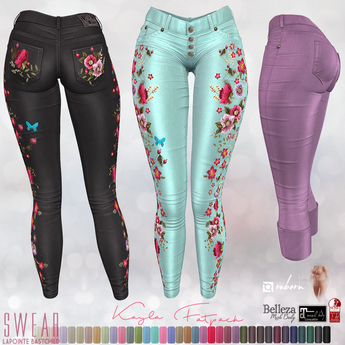 Second Life Marketplace - L&B - Capris & Jeans - Kayla Color Denim ...