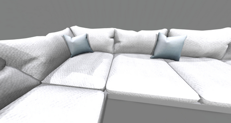 Second Life Marketplace - SAYO - Vice City Gacha - Biscayne Sofa RARE