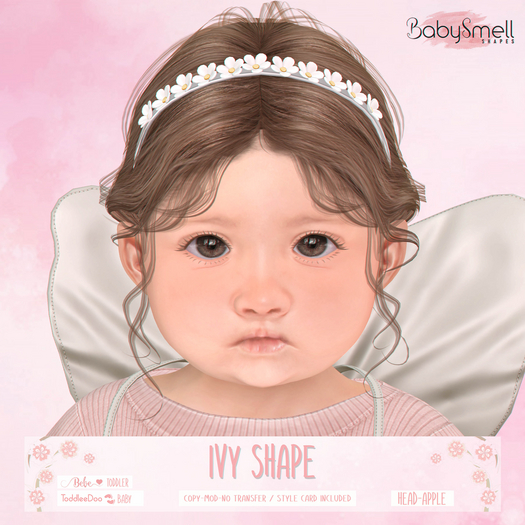 Second Life Marketplace - Baby Smell - Ivy Shape (TD Head APPLE)