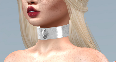 Second Life Marketplace - Hard Collar White [RLV Open Collar]