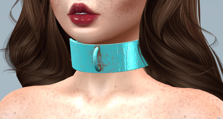 Second Life Marketplace - Hard Collar Turquois [RLV Open Collar]