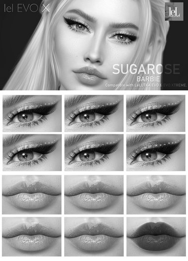 Second Life Marketplace - Demo Sugarose - BARBIE - Lipstick & Eyeshadow ...
