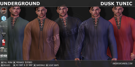 Second Life Marketplace - [UG MESH] DUSK TUNIC