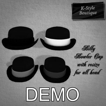 Second Life Marketplace - [K-Style] BILLY BOWLER CAP - DEMO