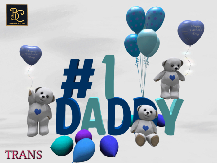 Second Life Marketplace - BMC4095 - ADORABLE # 1 DADDY DECOR