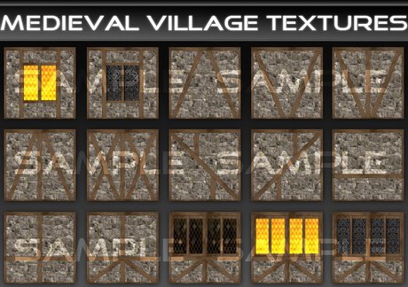 Second Life Marketplace - [SKAH TEXTURES] - 100 Medieval Village ...