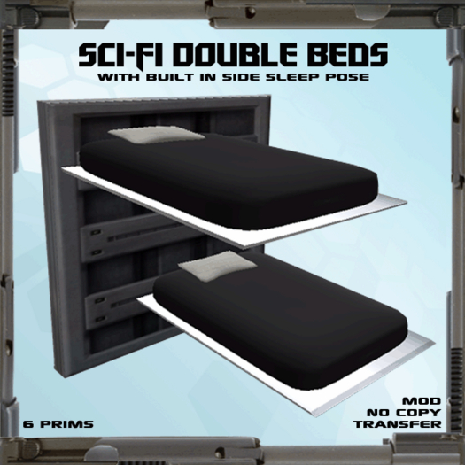 Second Life Marketplace - Sci-Fi Double Beds
