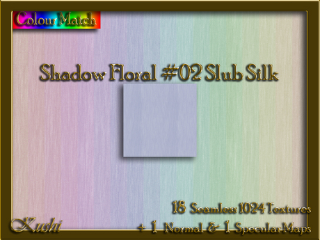 Second Life Marketplace - Shadow Floral #02 Slub Silk Solids Seamless ...