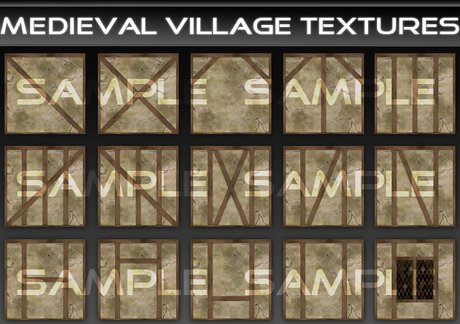 Second Life Marketplace - [SKAH TEXTURES] - 100 Medieval Village ...