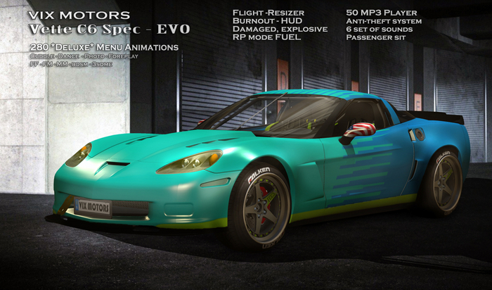 Second Life Marketplace - Vix Motors - Vette C6 Special - EVO