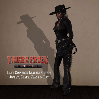 Second Life Marketplace - [Timber Creek] Lady Cimarron Outfit-Black