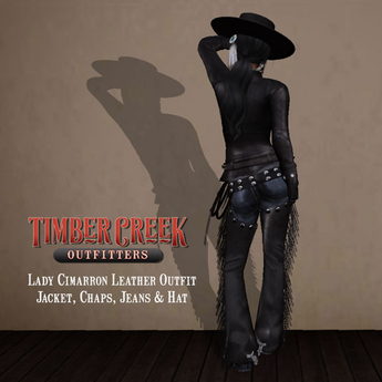 Second Life Marketplace - [Timber Creek] Lady Cimarron Outfit-Black