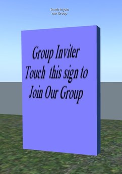 Second Life Marketplace - Group Invite Sign with notecard & LM giver ...